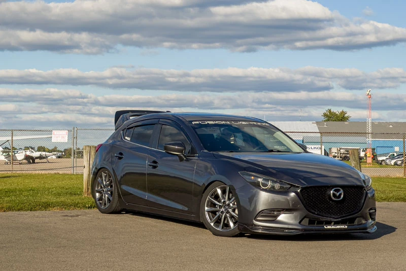 Mazda 3 wing extension for MS style spoilers